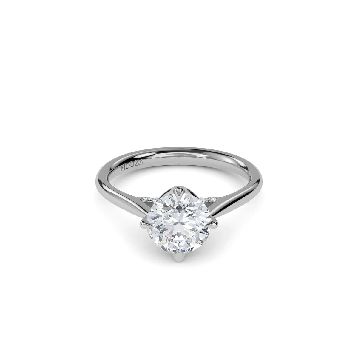 Tara Diamond Engagement Ring – Refined Solitaire Style | Mouza