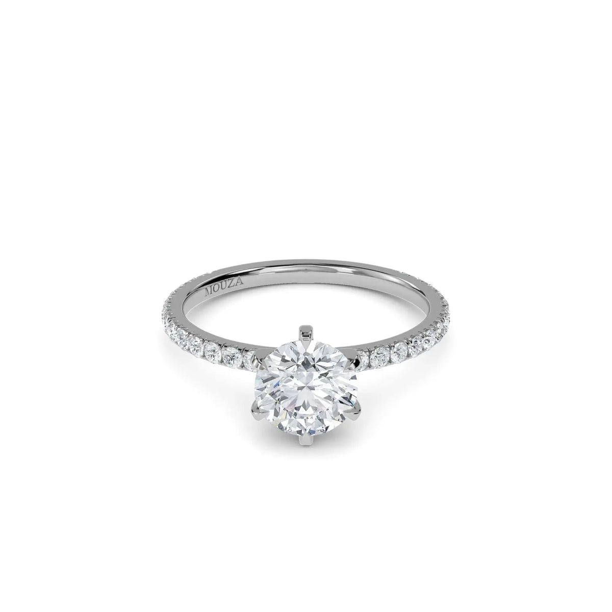 Amber | Diamond Band Engagement Ring Hatton Garden - Mouza