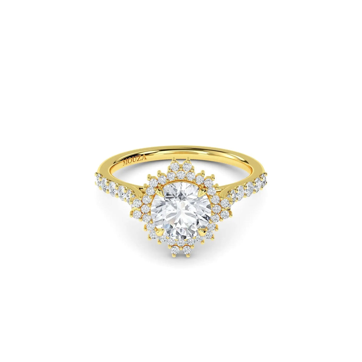 Chloe | Halo Engagement Ring Hatton Garden - Mouza