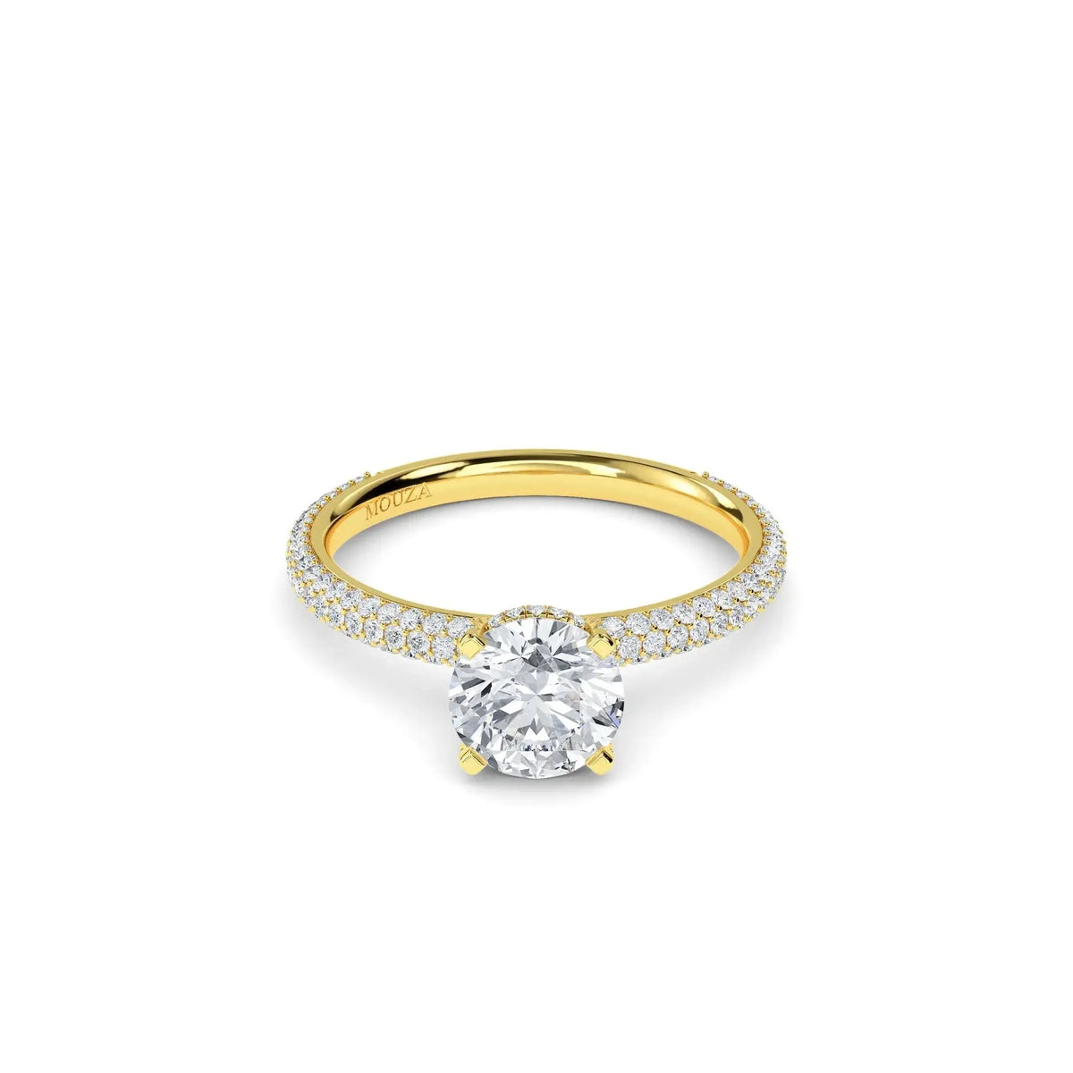 Maddison Diamond Ring: Glamorous Pavé Design